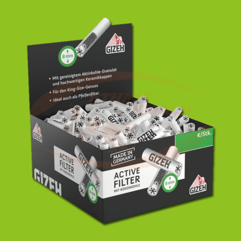 Gizeh Active Filter 8 mm Black (200) - Ethnic World